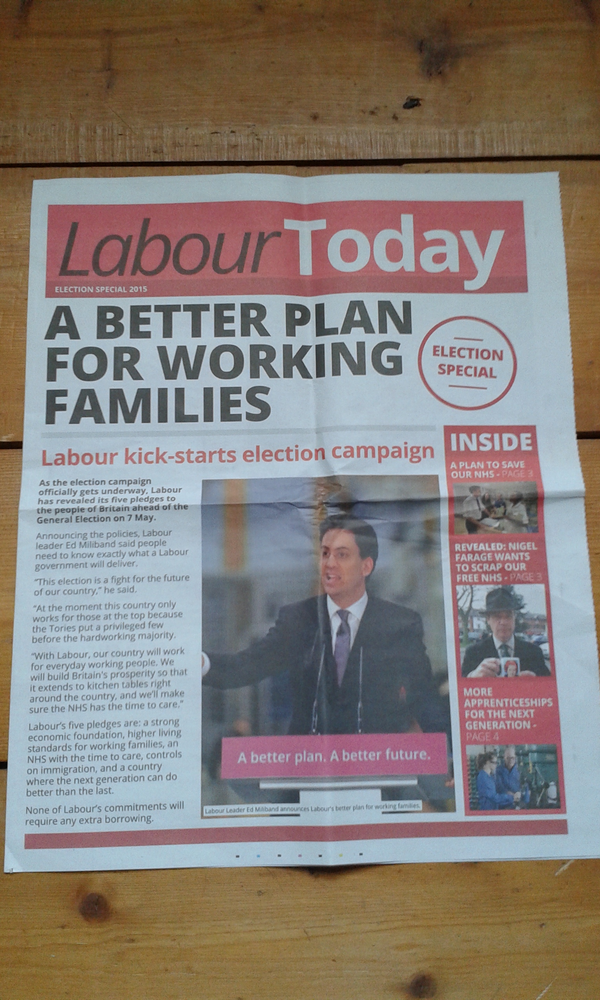 Labour Party leaflet | ElectionLeaflets.org