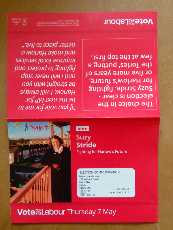 Labour Party leaflet | ElectionLeaflets.org