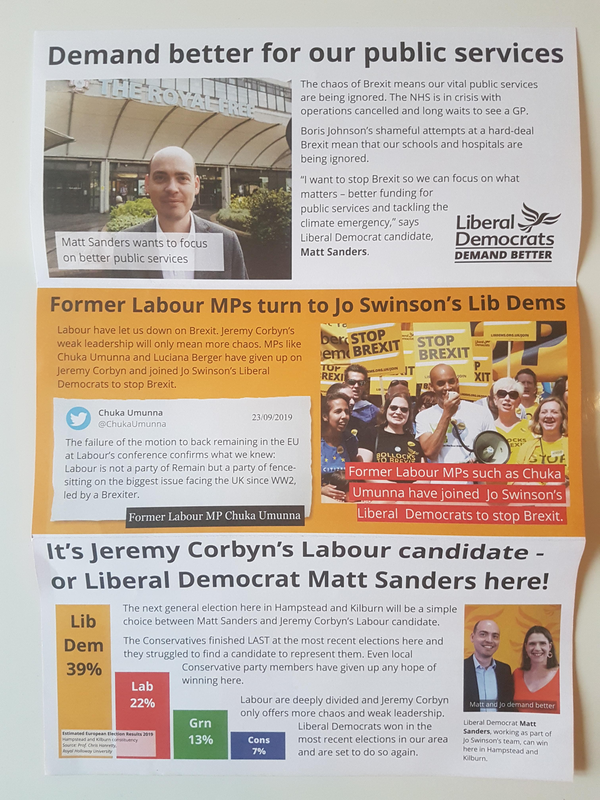 Liberal Democrats leaflet | ElectionLeaflets.org