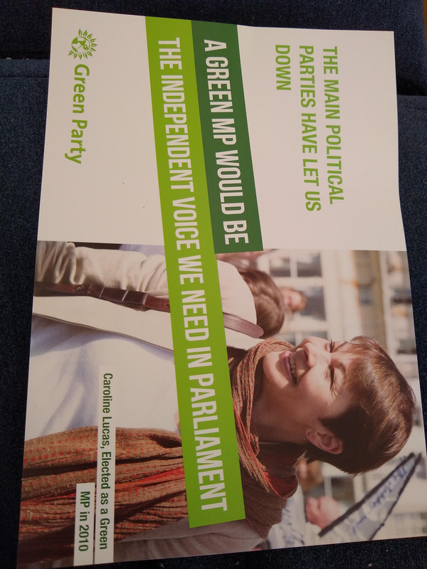 Green Party leaflet | ElectionLeaflets.org