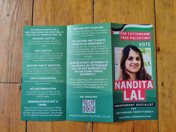 Independent leaflet | ElectionLeaflets.org