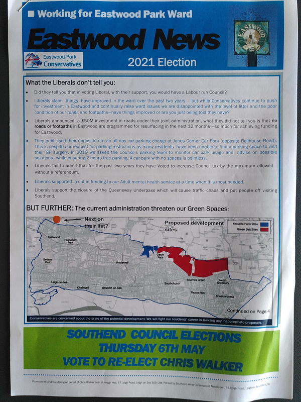 Conservative and Unionist Party leaflet | ElectionLeaflets.org