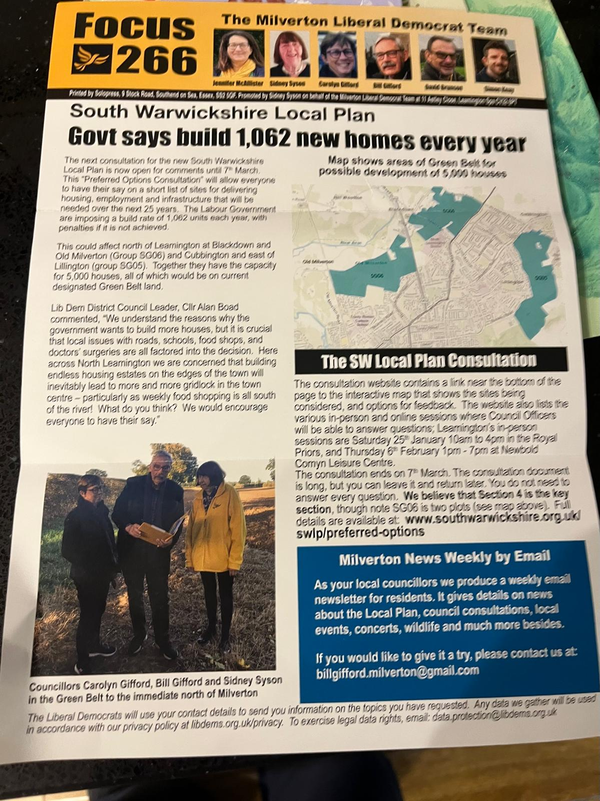 Liberal Democrats leaflet | ElectionLeaflets.org