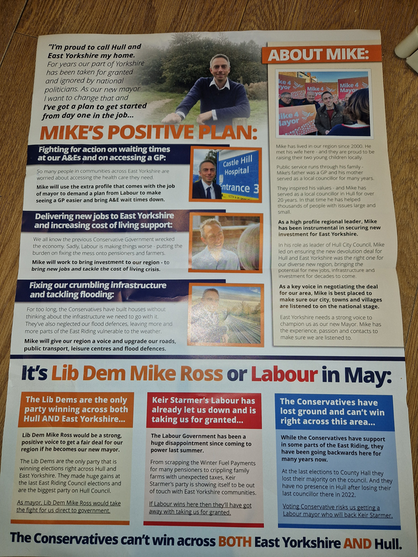 Liberal Democrats leaflet | ElectionLeaflets.org