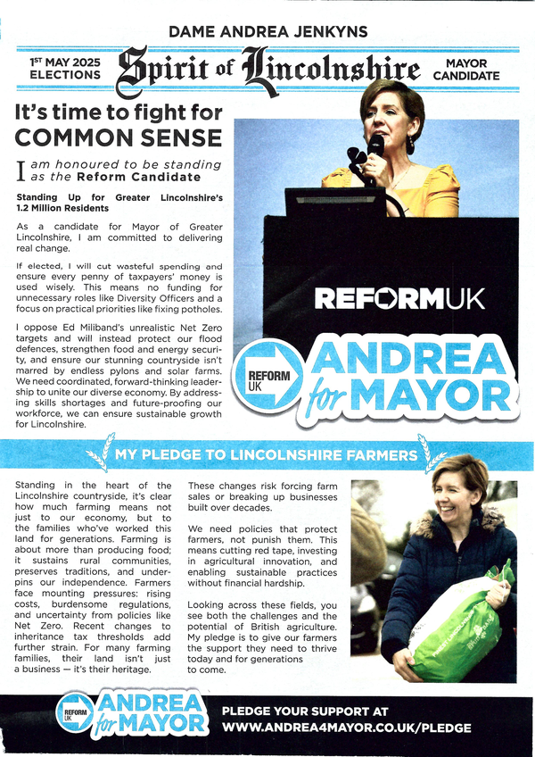 Reform UK leaflet | ElectionLeaflets.org
