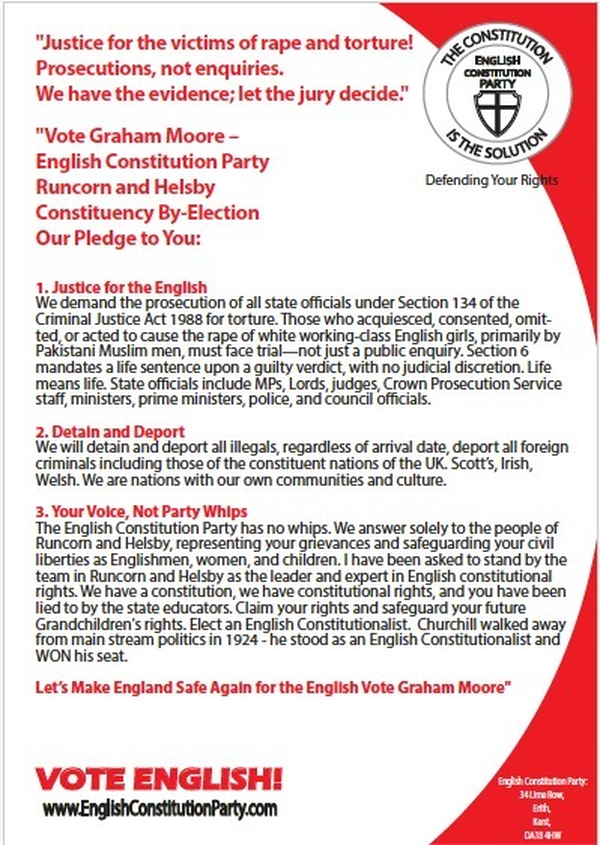 English Constitution Party leaflet | ElectionLeaflets.org