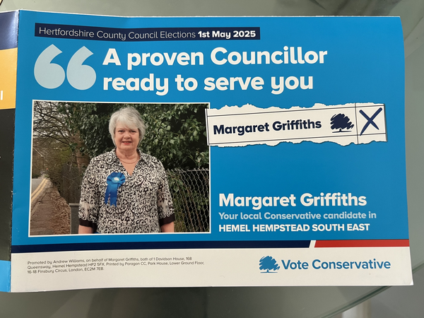 Conservative and Unionist Party leaflet | ElectionLeaflets.org