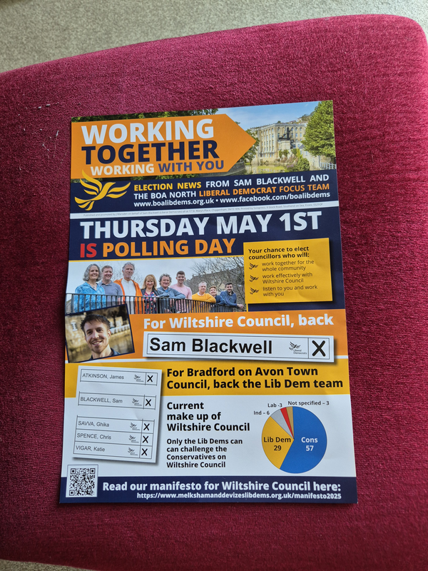 Liberal Democrats leaflet | ElectionLeaflets.org