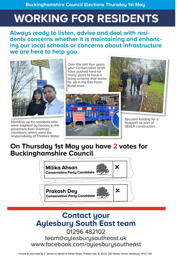 Conservative and Unionist Party leaflet | ElectionLeaflets.org