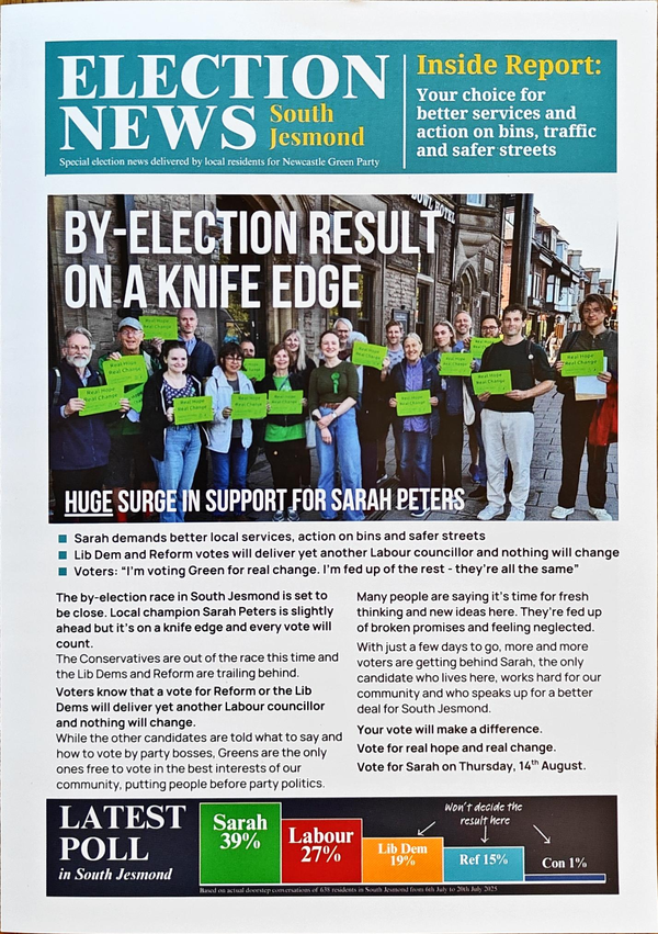 Green Party leaflet | ElectionLeaflets.org