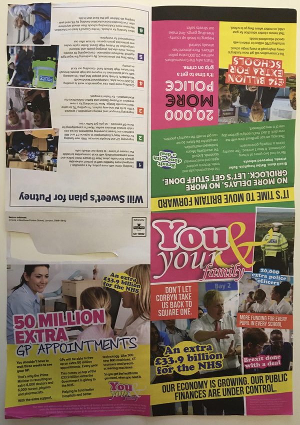 Conservative and Unionist Party leaflet | ElectionLeaflets.org