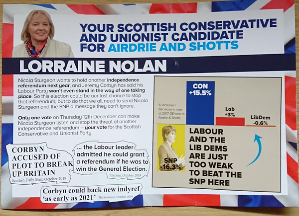 Conservative and Unionist Party leaflet | ElectionLeaflets.org