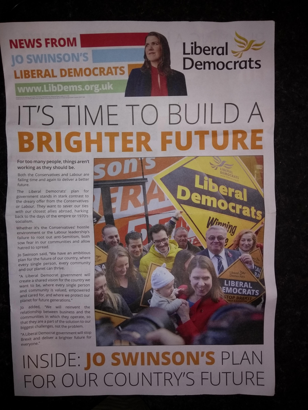 Liberal Democrats leaflet | ElectionLeaflets.org