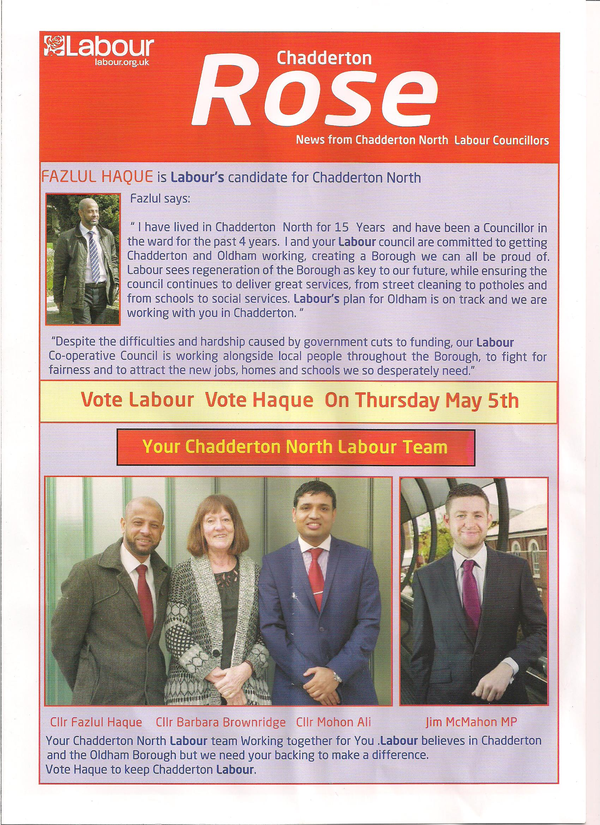 Labour Party leaflet | ElectionLeaflets.org