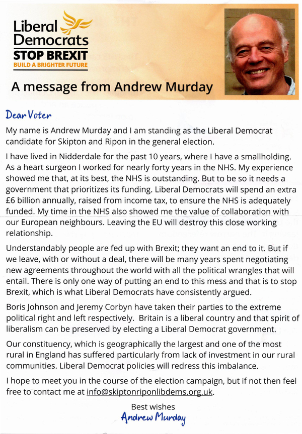 Liberal Democrats leaflet | ElectionLeaflets.org
