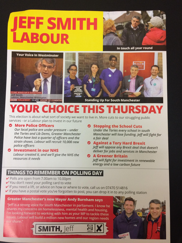 Labour Party leaflet | ElectionLeaflets.org