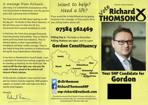Scottish National Party (SNP) leaflet | ElectionLeaflets.org